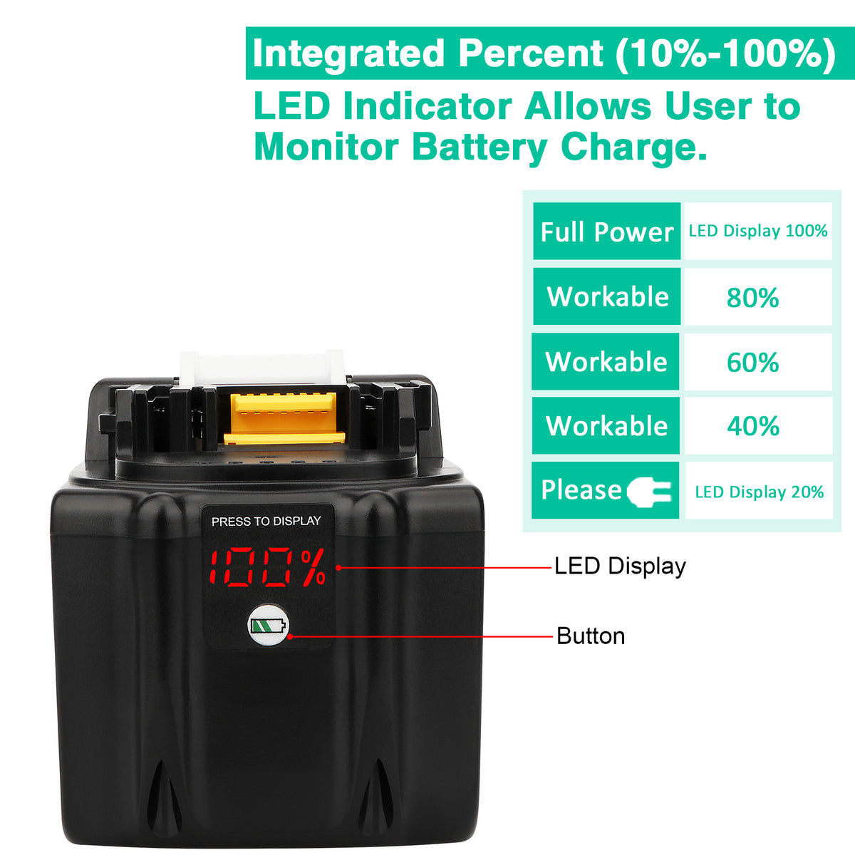 waitley 18V 9.0Ah Replacement Battery Compatible with BL1830 BL1840 BL ...